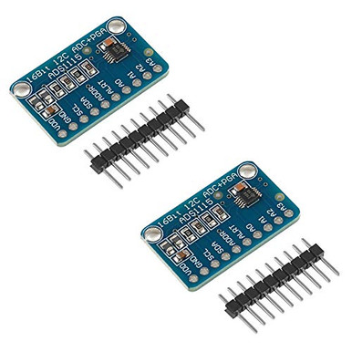 ALMOCN 2PCS ADS1115 16 Bits 4 Channel I2C IIC Analog-to-Digital ADC PGA ...