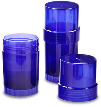 Blue Round Deodorant Container - Empty - .75 Ounce - Twist-Up ...