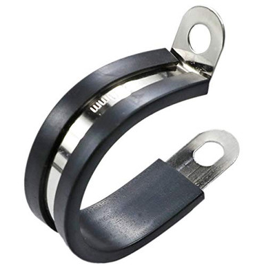 AKIHISA 12 Pack 3/8 Inch Cable Clamps Stainless steel-304,Rubber ...