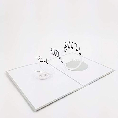 3D Musical Note Pop Up Card, Music Lovers - Happy Birthday Pop Up Card ...
