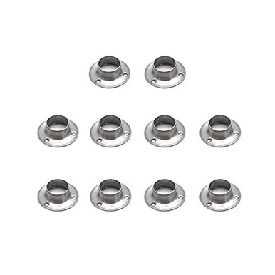 Geesatis 10PCS Flange Holder for Pipe Rod Support Wardrobe Ceiling ...