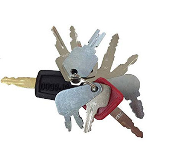 10 Construction Ignition Key Blank Set Custom Cut to Forklift,Tractor ...