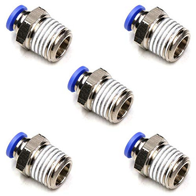 4mm OD Push to Connect Fitting Push in Connector 1/4 NPT Male Air Fittings Pneumatic Fitting ...