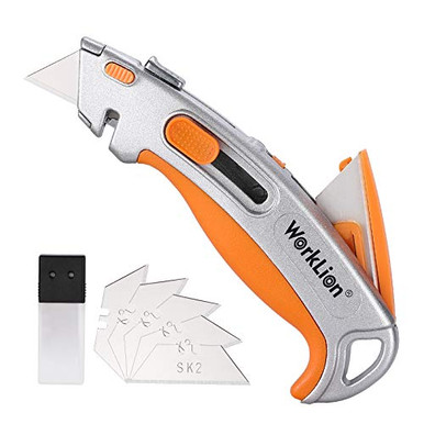 WORKLION Utility Knife Retractable?Quick Change Blade Mechanism and ...
