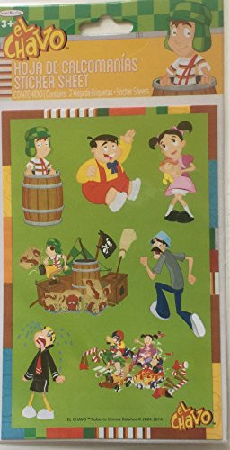 eL Chavo Sticker Sheet Hoja De Calcomanias - 2 Sheets - Warehousesoverstock