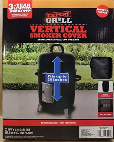 Expert Grill Vertical Smoker Cover (22 in W x 18 in D x 30 in H ...