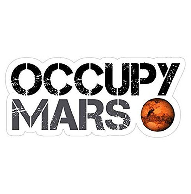 Occupy Mars SpaceX Decal Sticker - Sticker Graphic - Auto, Wall, Laptop ...