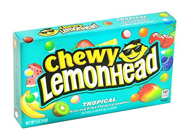 Ferrara Pan Lemonhead Tropical Chewy Theater Box, 1 Count (SUGAR CANDY ...