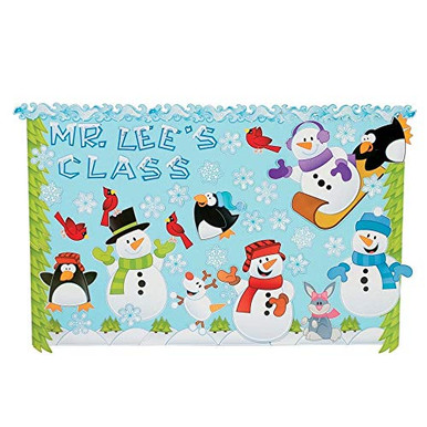 143 Pc Winter Wonderland Bulletin Board Set - Teacher Resources ...