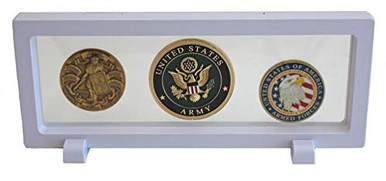 3D Floating Frame, Shadow Box, Medallion Medal Challenge Coin Chip ...