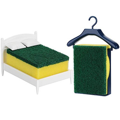 Bed Shape Sponge Holder Sink Storage Sponge Rack Kitchen Sponge Holder ...