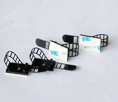 ZRM&E 30pcs Adjustable Self-Adhesive Cable Ties Strap Management Wire ...