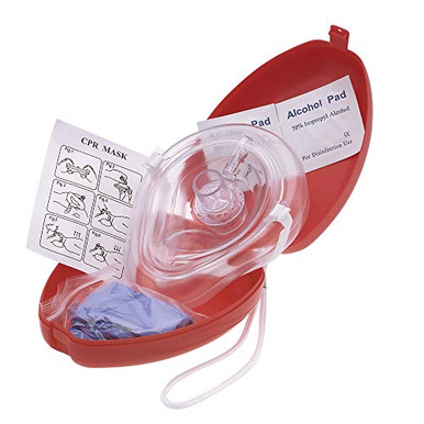 First Aid Medical CPR Rescue Mask, Adult/Child Pocket Resuscitator ...