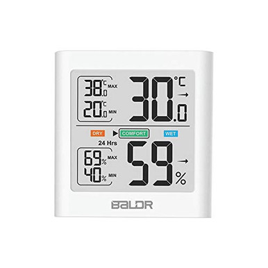 BALDR Digital Indoor Thermometer and Hygrometer - Compact and Versatile ...