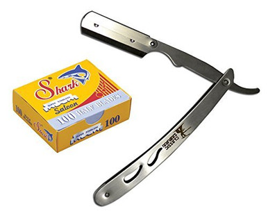 Classic Samurai CS-102 Stainless Steel Professional Barber Straight ...
