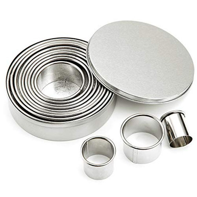 RUNHUAPPY 12 Pieces Cookie Cutter Set, Stainless Steel Biscuit Cutters ...