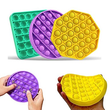 Push Pop Bubble Sensory Fidget Toy Set 3 pack Autism Special Needs ...
