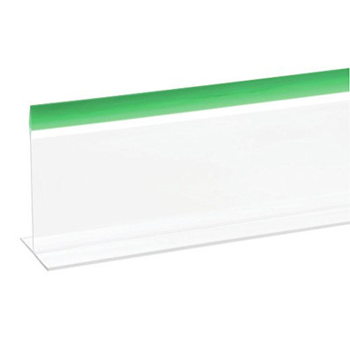 Produce Case Divider Shelf Divider Clear with Green Trim T Shape - 30"L ...