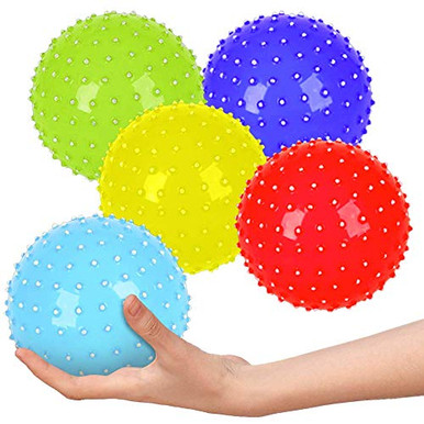 ArtCreativity Glow in The Dark Knobby Balls, Pack of 5, Fidget Sensory ...