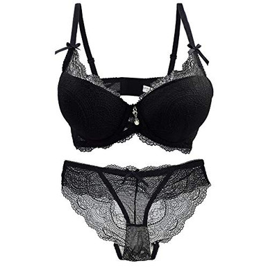 La Dearchuu Push Up Bra and Panty Set for Women Lace Sexy Underwear ...