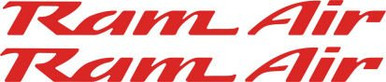 Graphicsplus123 Pontiac Ram Air Hood Decals for Firebird, Trans Am, WS6 ...