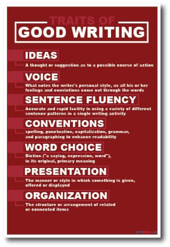 Good Writing Traits - NEW Language Arts Classroom POSTER ...