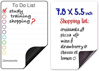 Magnetic to Do List and Small White Board for Fridge 7.8 X 5.5 inch ...