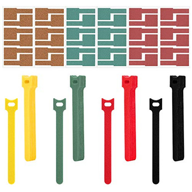 LINFIDITE 40 Pack Reusable Cable Straps Organizers 42 Pack Self ...