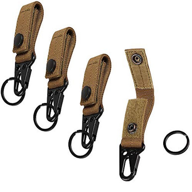 XTACER Tactical Molle Key Ring Gear Key Keeper Keychain Snap Secure Kit ...