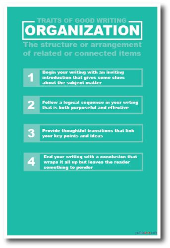 Traits of Good Writing - Organization - NEW Language Arts Classroom ...