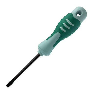 Slotted Screwdriver, 6 mm Flat Head, S2 Steel Blade, Magnetic Tip, Anti ...