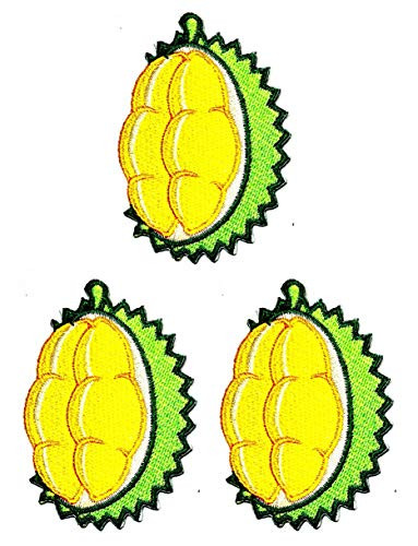 Umama Patch Set of 3 Cute Durian Craft Fabric Durian Fruit Thailand ...