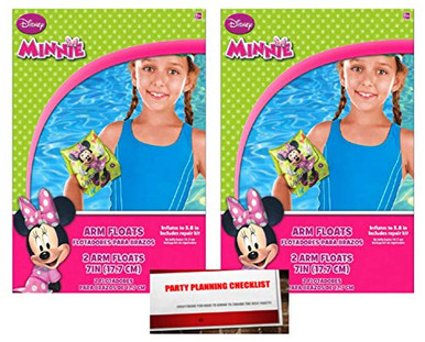 Disney Minnie Mouse Plastic Arm Floats Swimming Party 2 Pairs (Plus ...