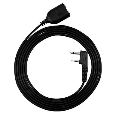 Tonysa 1 Meters 2-Pin Extension Cable for Baofeng for PUXING for TYT ...