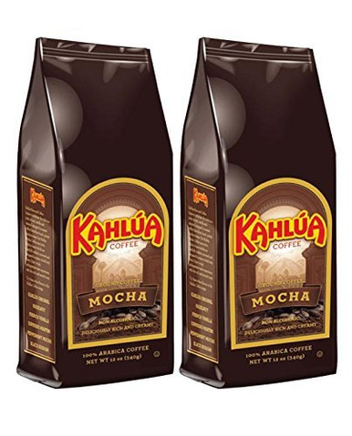 Coffee Kahlua Mocha Gourmet Ground Coffee, 12-Ounce Bags (Pack of 2 ...