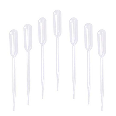 DLOnline 300 Pcs Clear White Plastic 4.5 inch Long Liquid Dropper ...
