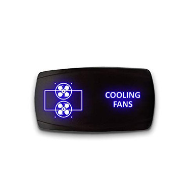 COOLING FANS - Blue - STARK 5-PIN HORIZONTAL Laser Etched LED Rocker ...