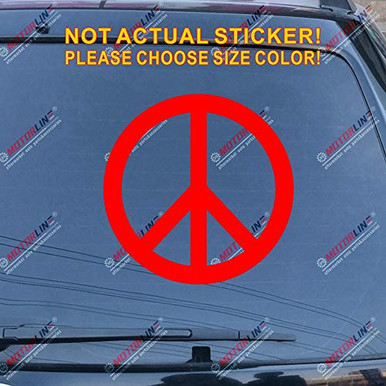 3S MOTORLINE Peace Sign Anti War Symbol Decal Sticker Car Vinyl Pick ...