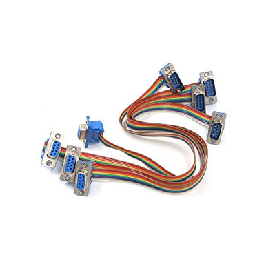 Antrader 4pcs 1 Foot 9 Pin RS-232 DB9 Male to Female Gender Changer ...