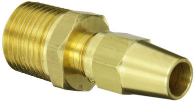 EATON Weatherhead 1368X6X8 Air Brake Tubing Male Connector, 3/8 inch ...