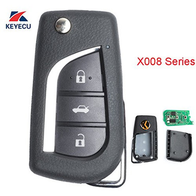 Keyecu for XHORSE English Version Universal Remote Key Fob 3 Button for ...