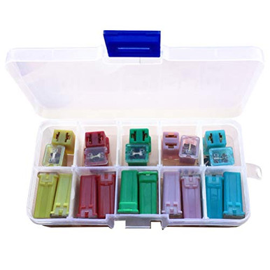 20 Pcs Box Shaped Fuse Kit,Mini Blade Fuses 20A.30A,40A,50A,60A Set for ...