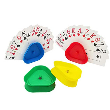 sillervan 4 PCS Playing Cards Holder Triangular Cards Holder Cards ...