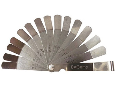 Offset Feeler Gauge Set by EAGems, for Measuring Gap Width or Thickness ...