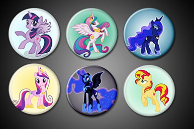 My Little Pony Magnets EXPANDED Pack Princess Celestia, Cadence ...