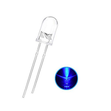 Auleswet Led Light Emitting Diodes 5mm Lamp Bead Length Clear Plastic ...