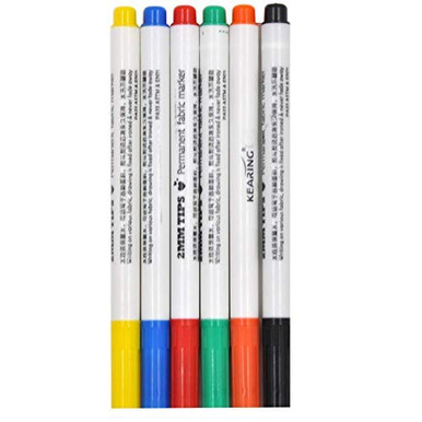 JES and MEDIS DIY Coloring Fabric Markers Pens Permanent Fabric Paint ...