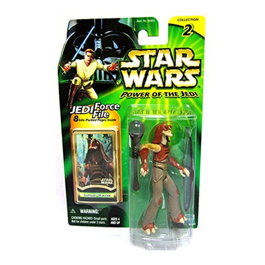Star Wars GUNGAN Warrior Power of The Jedi Action Figure and Jedi Force ...