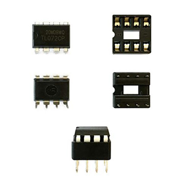 Todiys New 20Pairs for 20Pcs TL072 TL072CP DIP-8 Low Noise JFET Dual Op-Amp IC plus 20Pcs 8-Pin ...