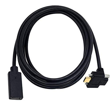 Poyiccot USB Type C Extender Cable 6feet/2m, Dual Screw Locking USB C ...